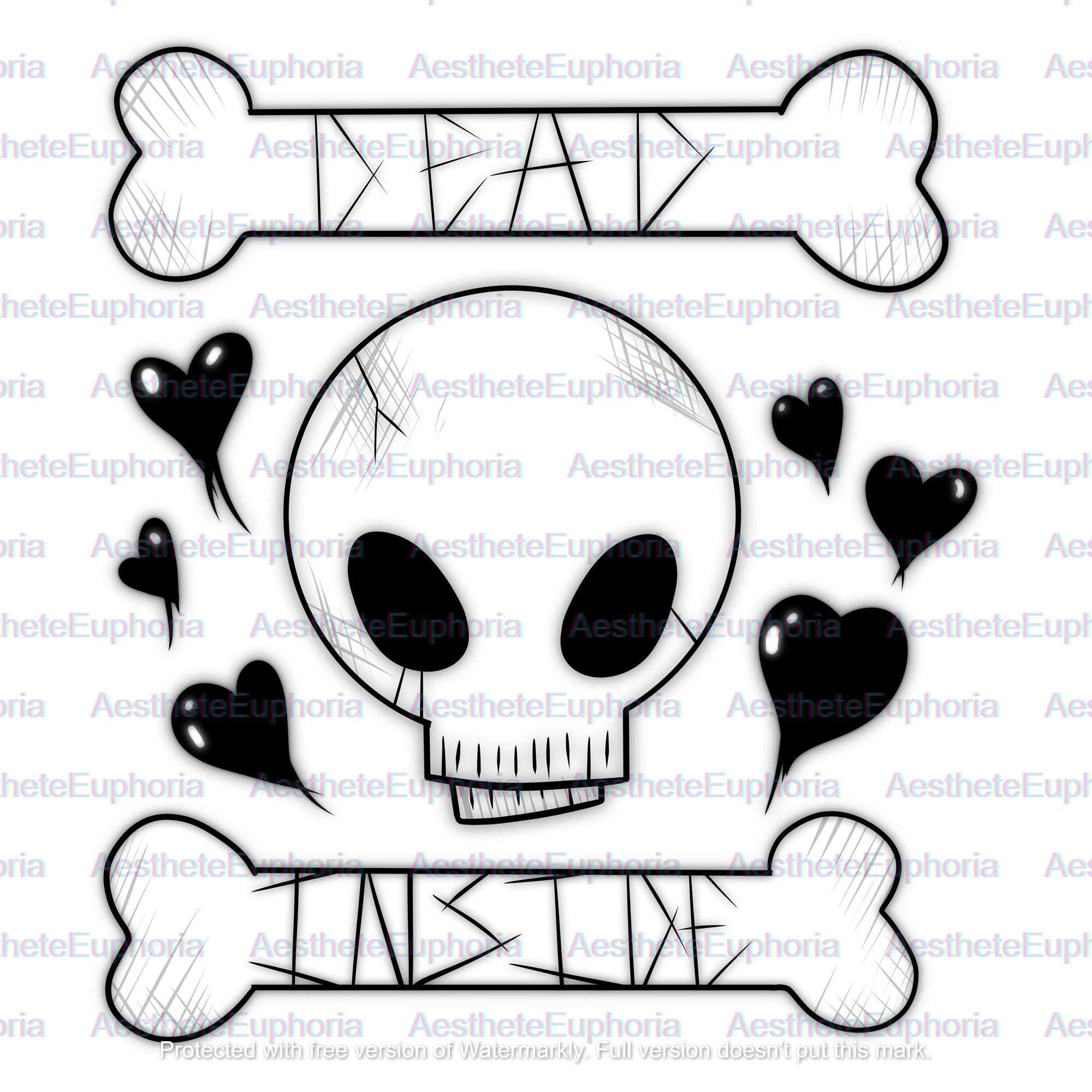 Dead Inside Skull - Etsy