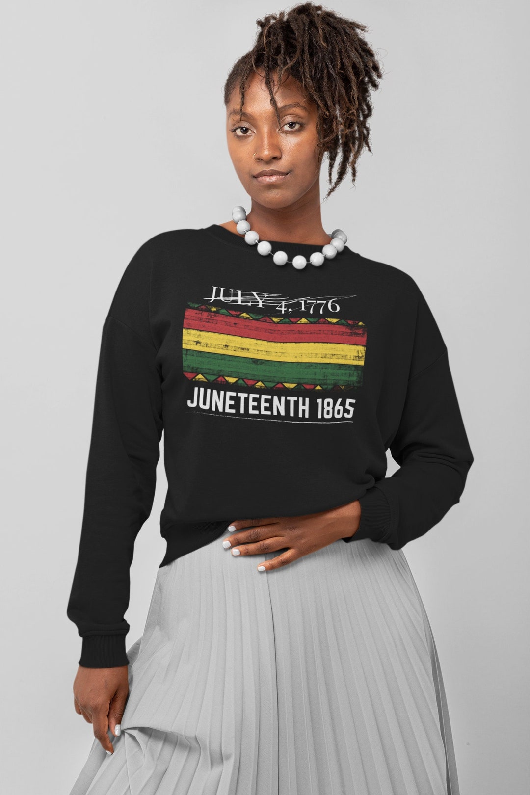 Juneteenth Sweatshirt, Black Owned Clothing, Juneteenth Fourth of July ...