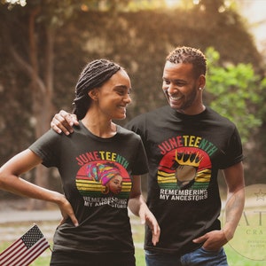 Remembering My Ancestors Juneteenth, Men's Juneteenth Tee, Black Owned Shop, Juneteenth Couples ...