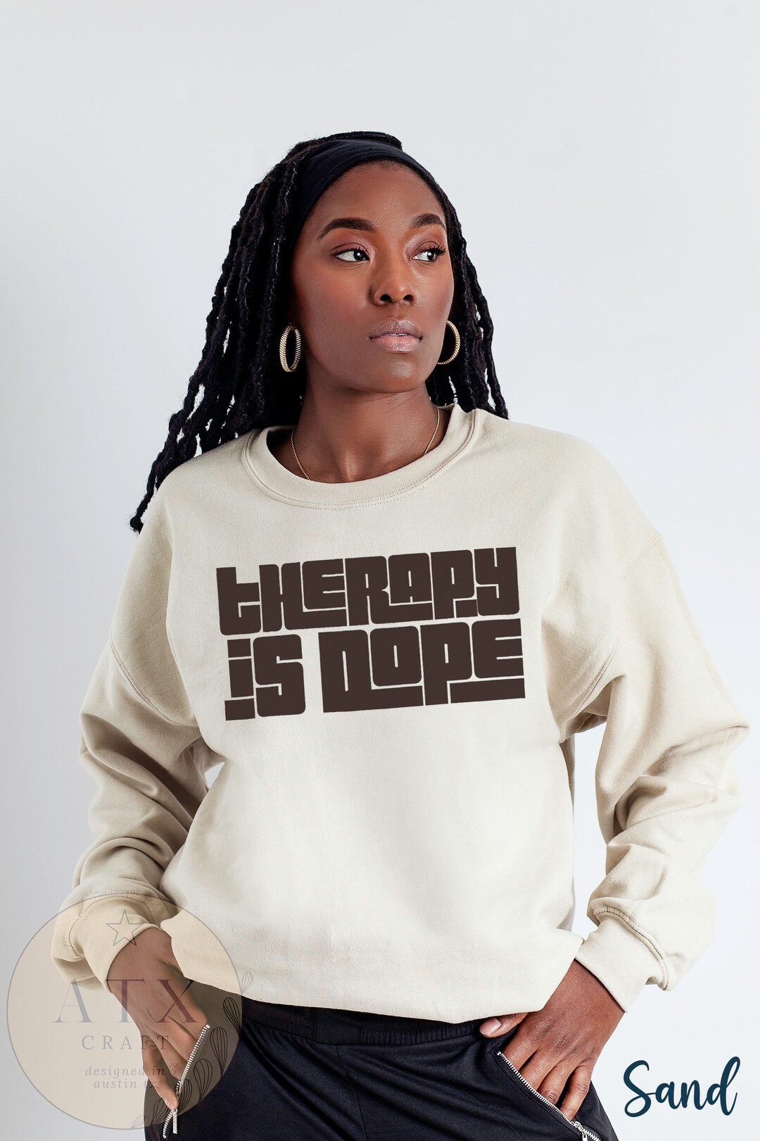 Therapy is Dope Sweatshirt, Mental Health Hoodie , Black Therapy Gift ...