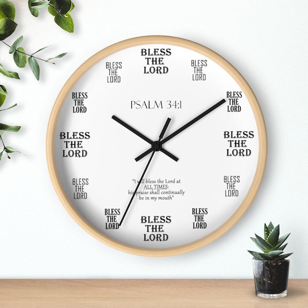 Christian Wall Clock - Etsy