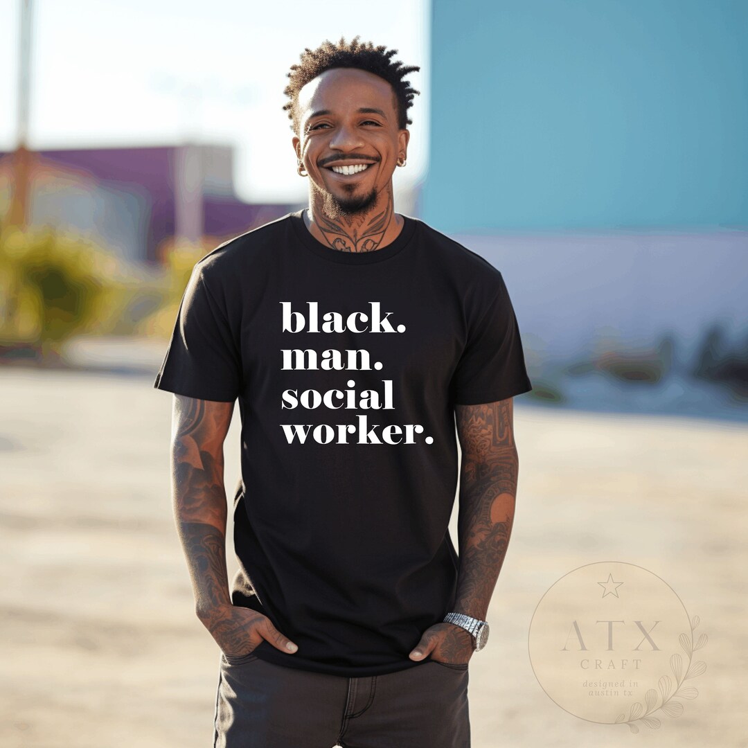 Black Man Social Shirt - Etsy