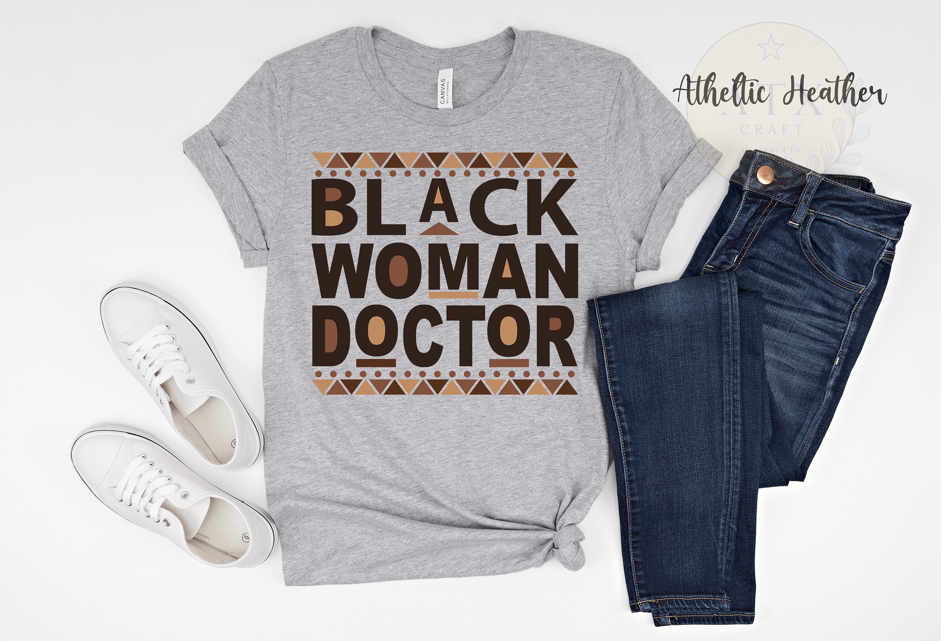 Black Woman Doctor Tee, Black Women in Medicine, Black Owned Clothing ...