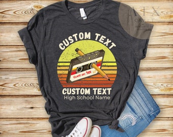 Custom Class Reunion Retro T-shirt, Group Shirts for Graduation, Shirts ...