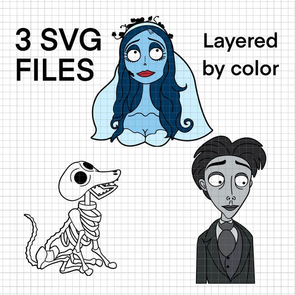 Corpse Bride Svg - Etsy UK