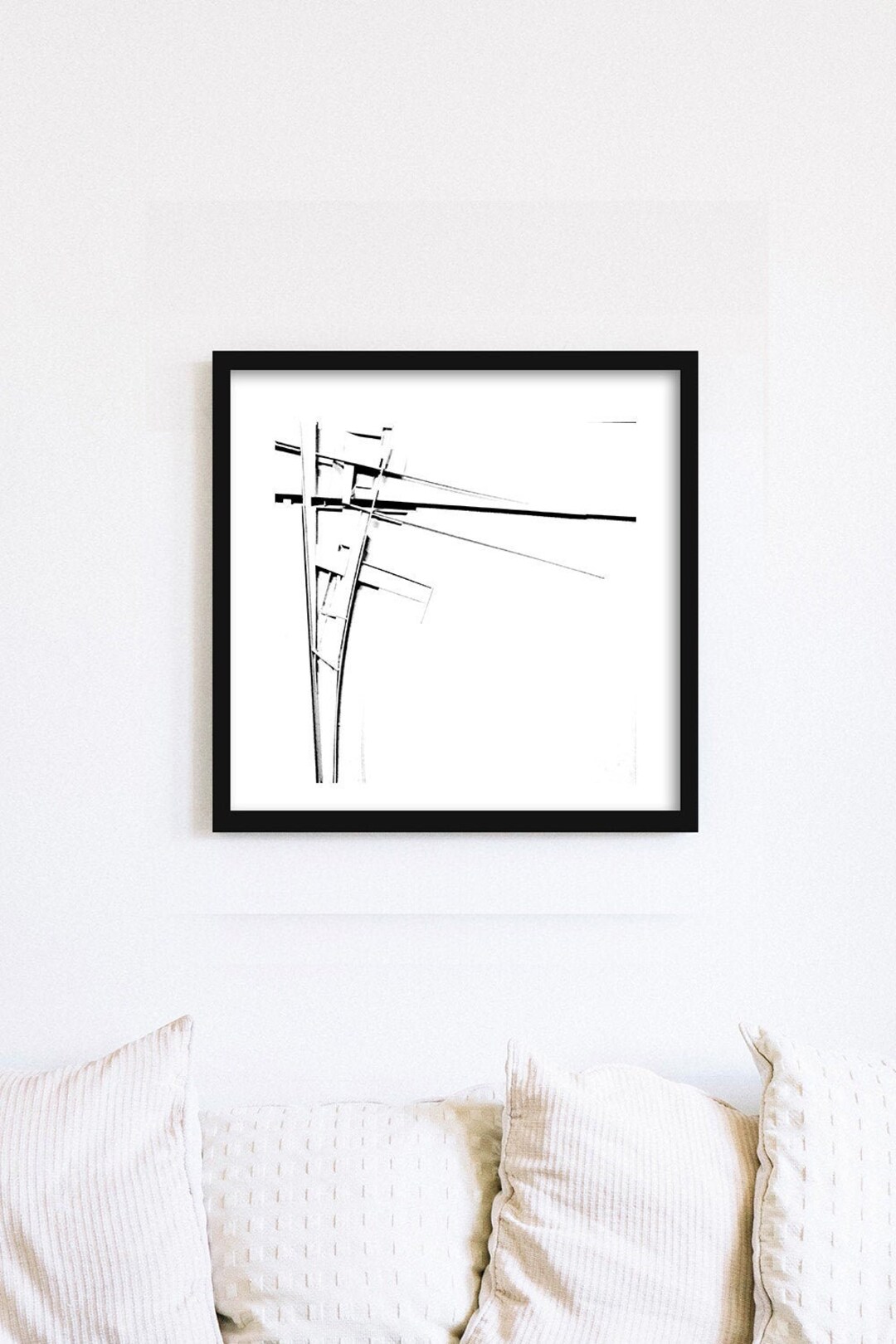 Abstract Drawing Ruins Figure & Ground Printable Digital - Etsy