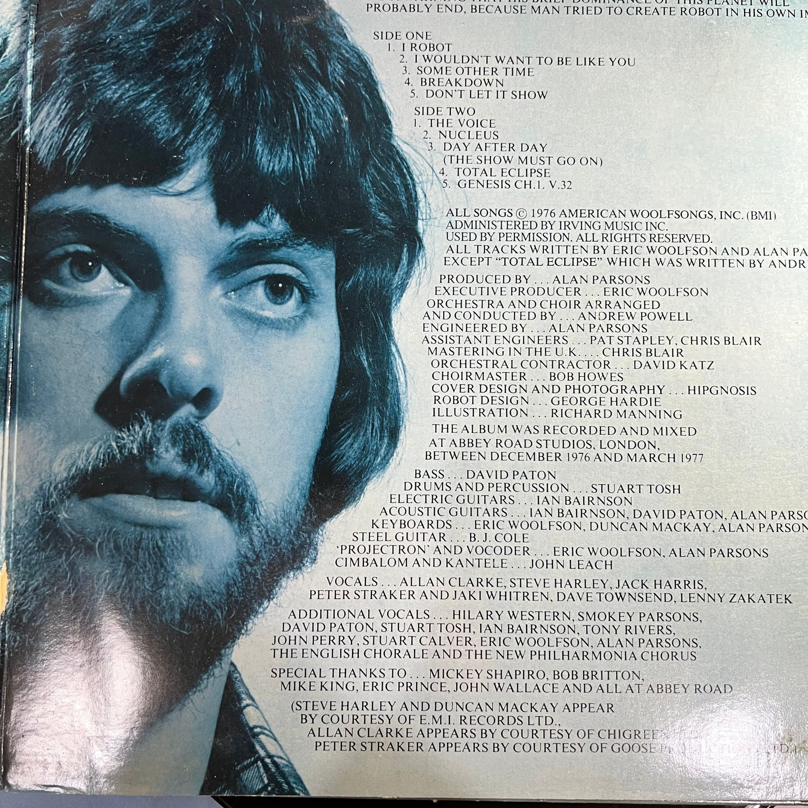 The Alan Parsons Project - Robot - 1977 Original Press MINT Vinyl LP ...