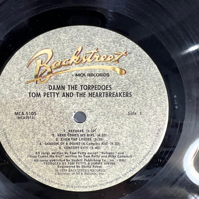 Tom Petty and the Heartbreakers Damn the Torpedoes Vinyl Record LP MCA Records 1979 Record Sale ...