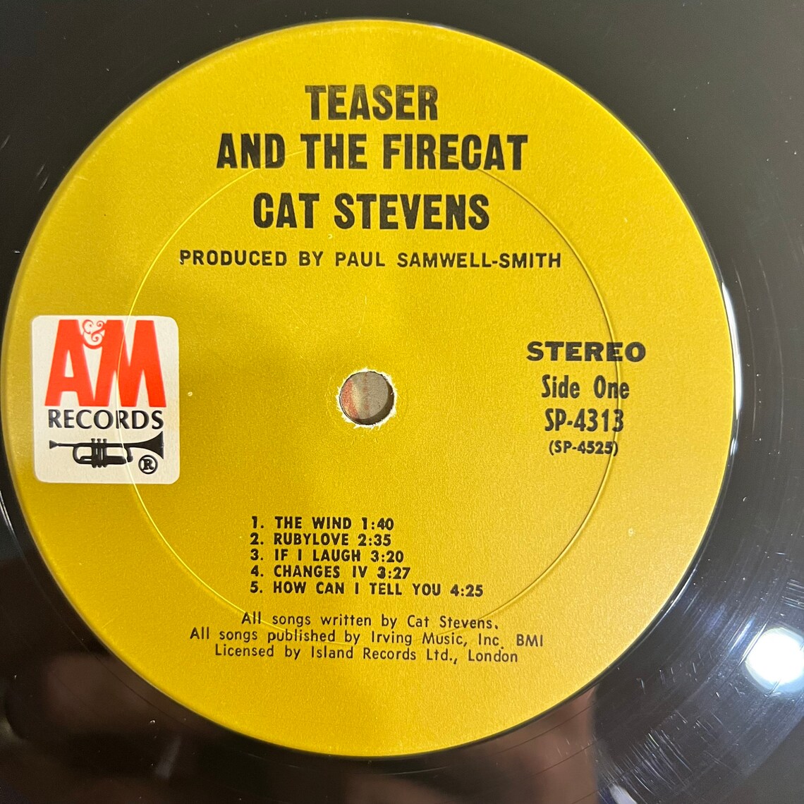 Cat Stevens - Teaser and the Firecat - 1971 Mint - Vintage Vinyl Record ...