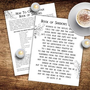 Book of Shadows Bundle, Beginner Witch Pages, Book of Shadows Pages ...