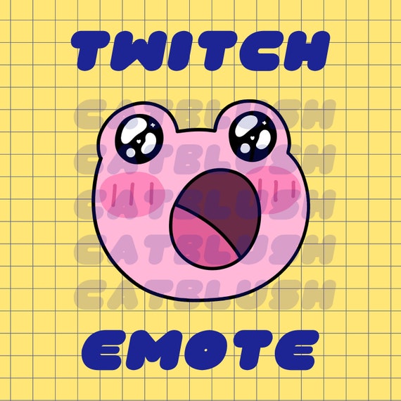 Pink Cute Pog Frog / Twitch Emote / Discord Emote - Etsy Australia
