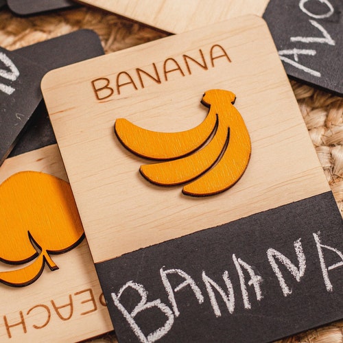 Fruits 3D Flashcards Preschool or Homeschool Montessori - Etsy