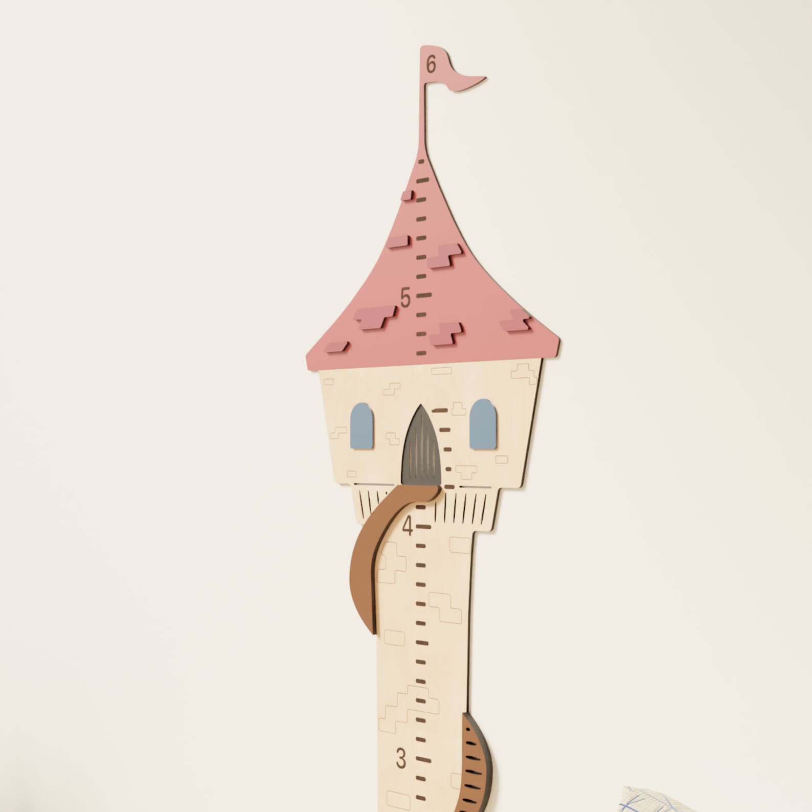 Princess Growth Chart Woodem Wall Growth Chart Princess Girl - Etsy