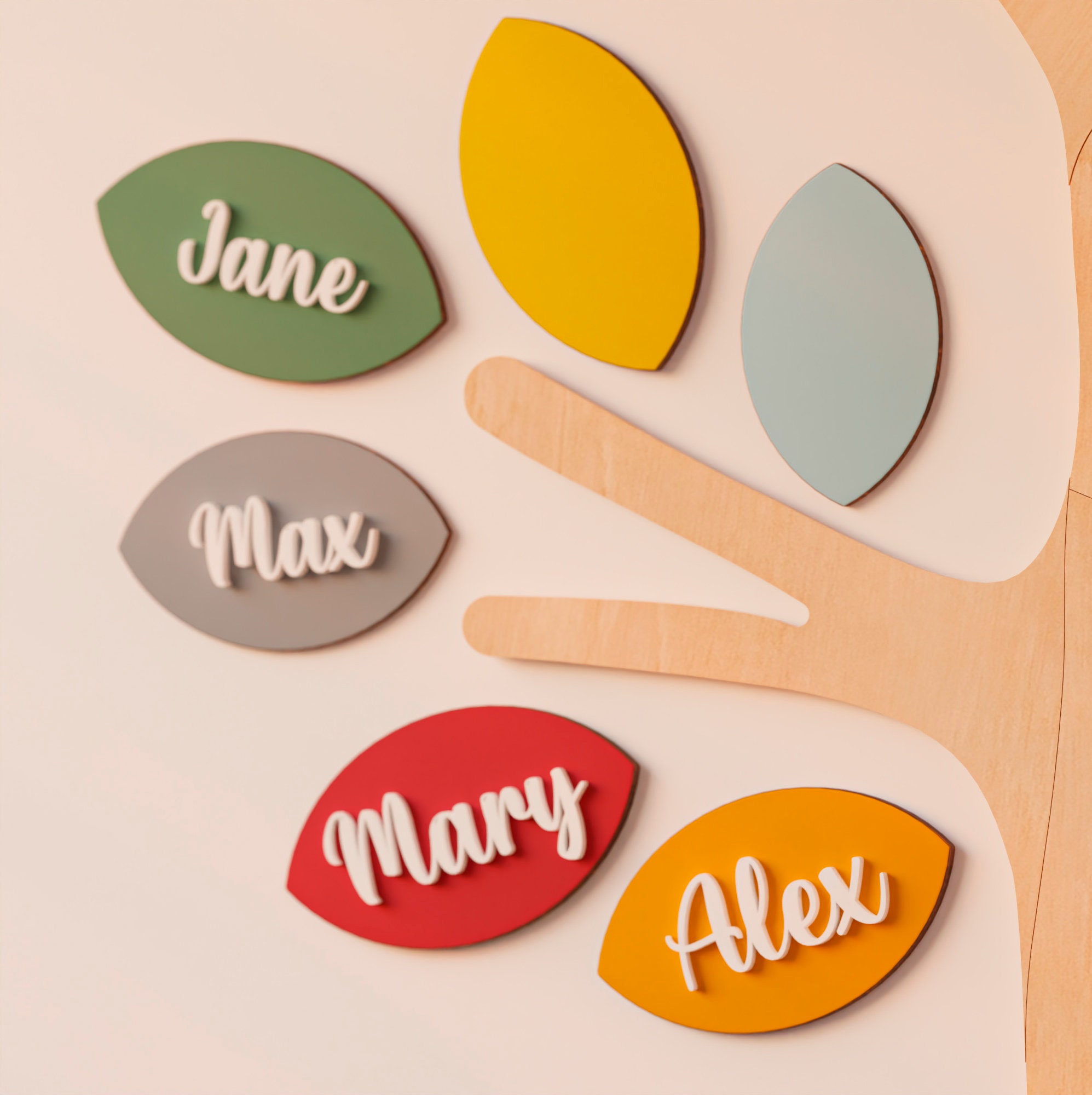 Tree Growth Chart Kids Wooden Height Chart Play Room Wall | Etsy