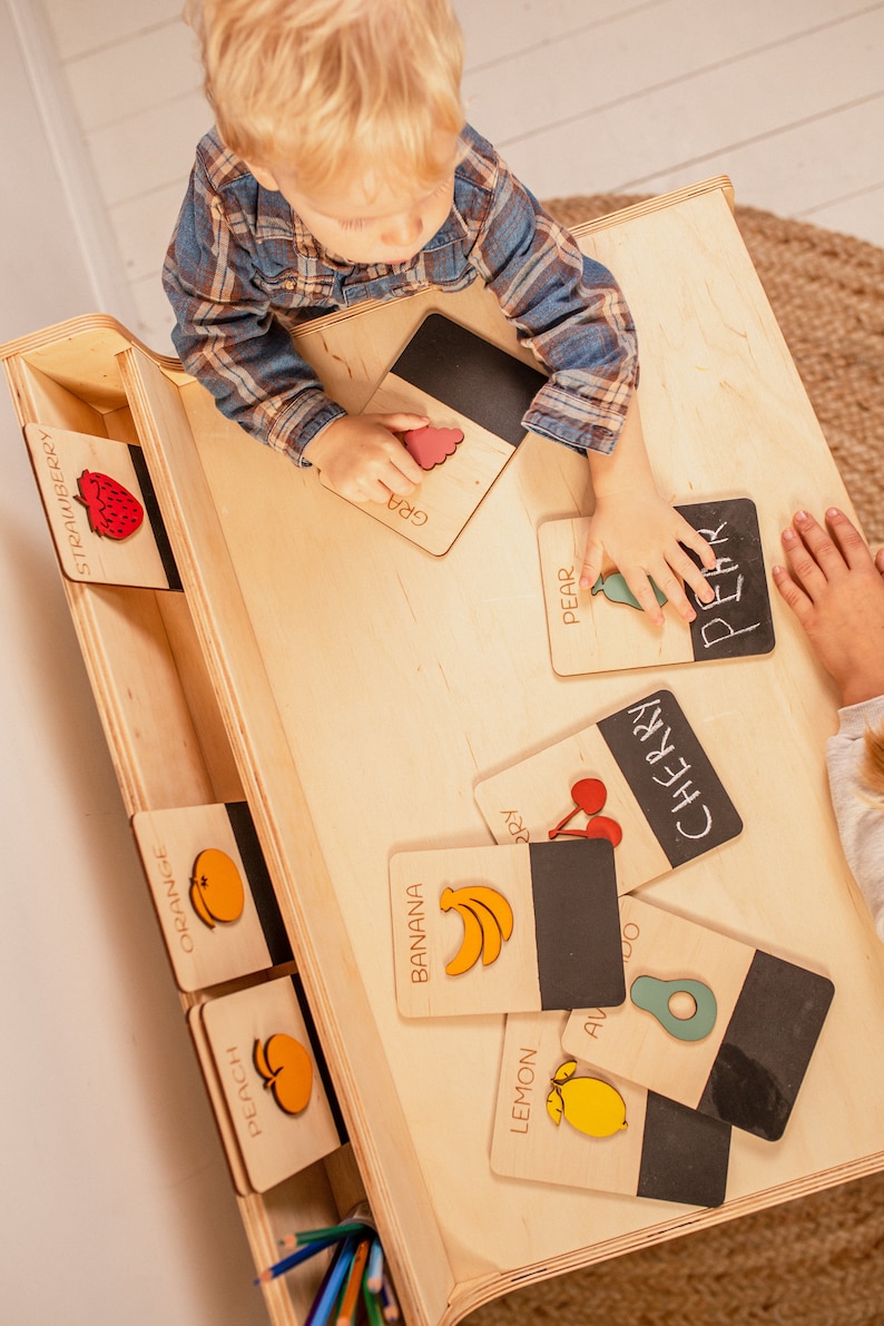 Fruits 3D Flashcards Preschool or Homeschool Montessori - Etsy