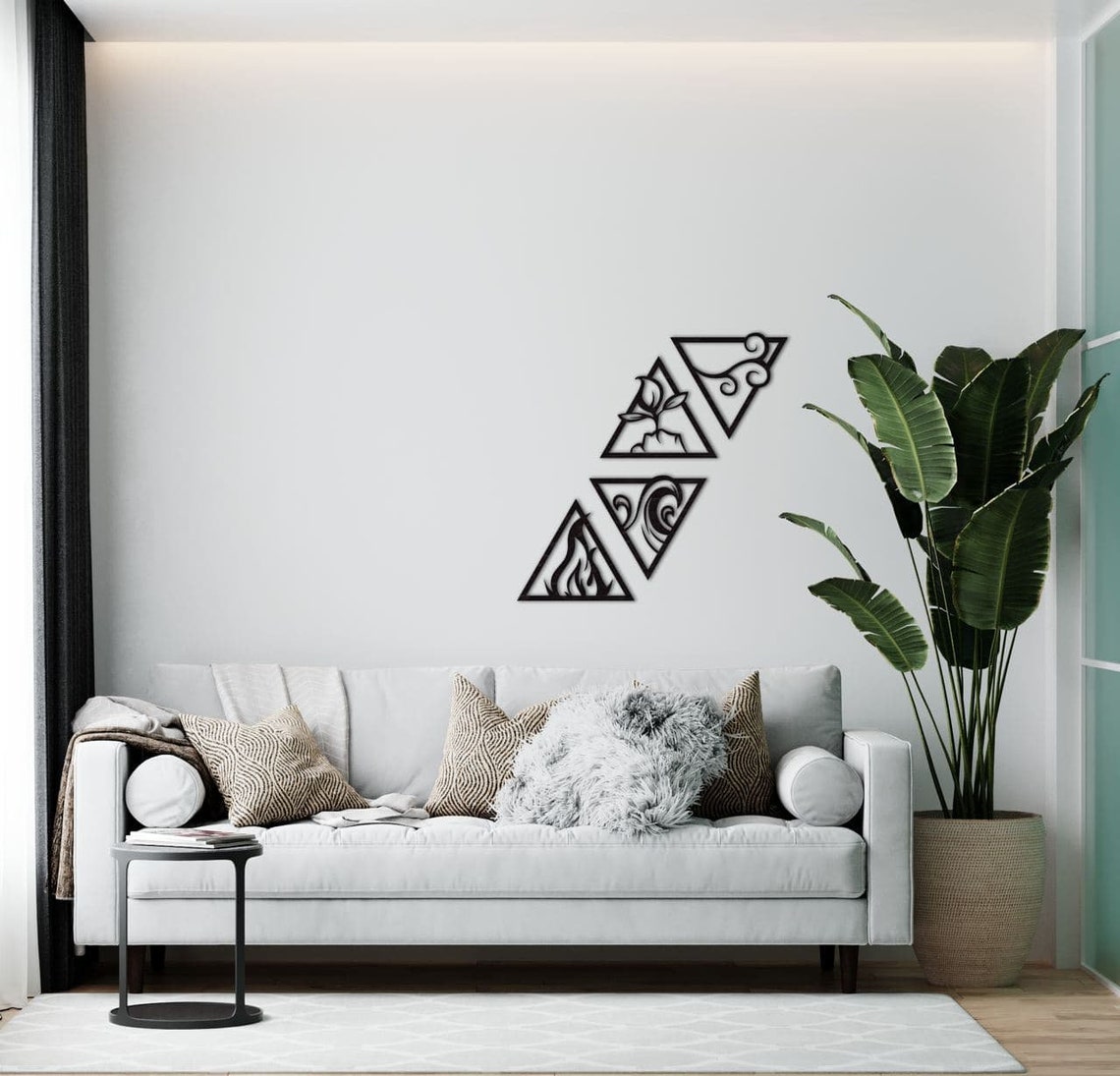 Set of 4 Elements Four Elements Decor Fire / Water / Earth / | Etsy