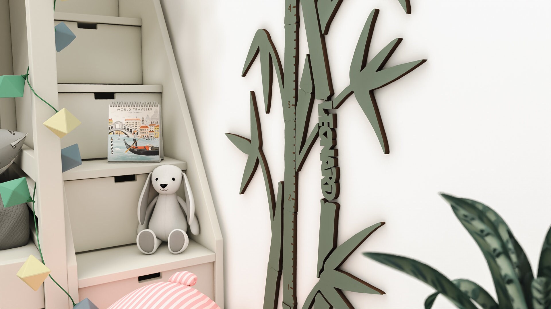 Jungle Theme Cute Koala Room Nursery Decor Bamboo Wall Art - Etsy