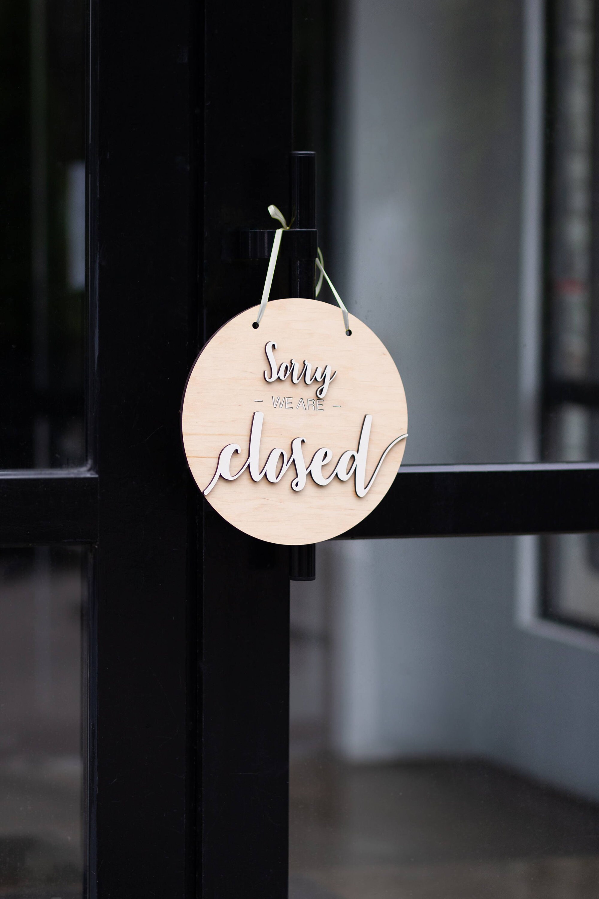 Open Closed Sign Round Wooden Open Sign Business Boutique | Etsy