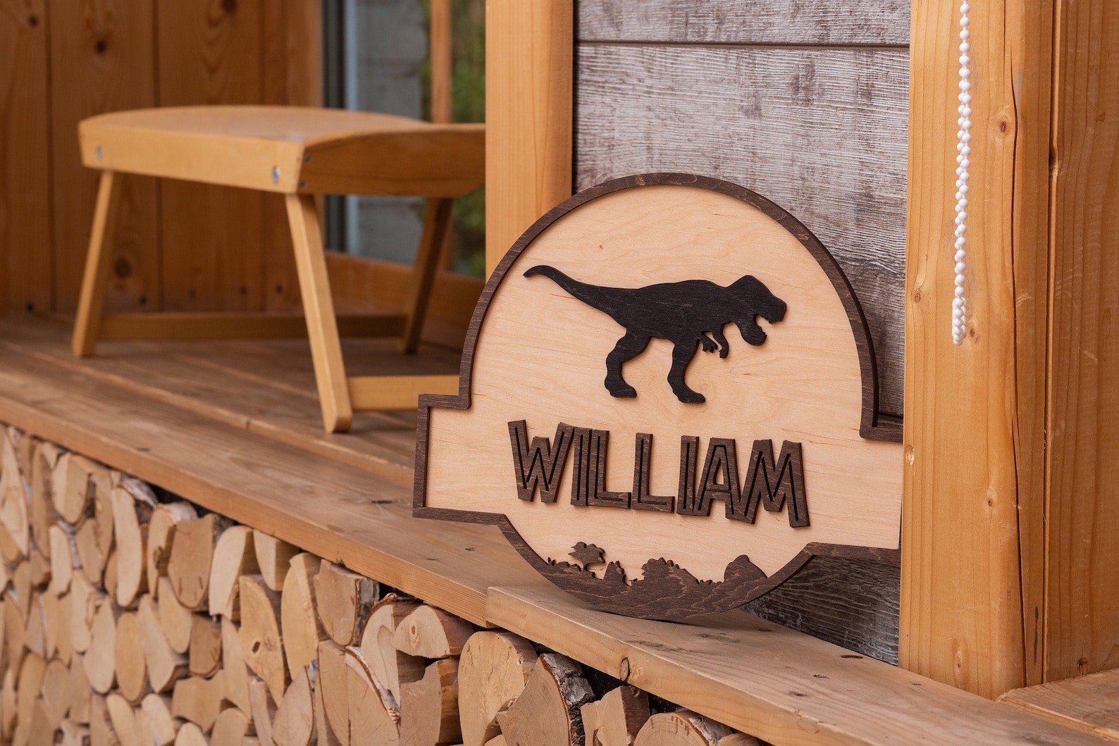 Dinosaur T-rex Name Sign Nursery Name Sign for Boys Jurassic | Etsy