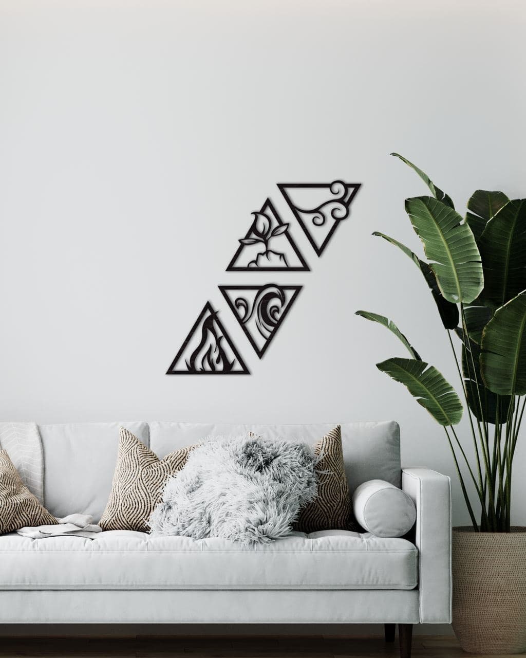Set of 4 Elements, Four Elements Decor, Fire / Water / Earth / Air ...
