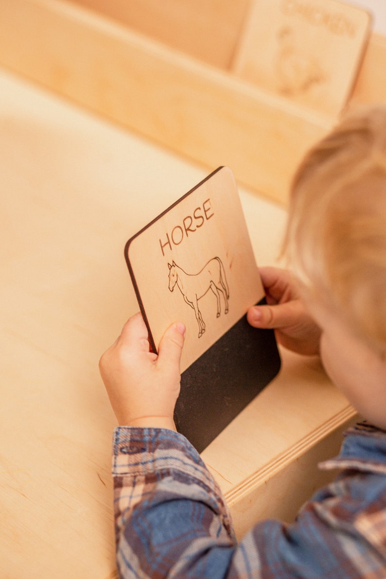 Montessori Animals Flash Cards Preschool Children Learning - Etsy