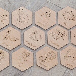 Constellation Tiles, Zodiac Symbols Flashlight, Montessori Toddler ...