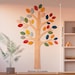 Tree Growth Chart, Kids Wooden Height Chart, Play Room Wall Decor, Tree ...