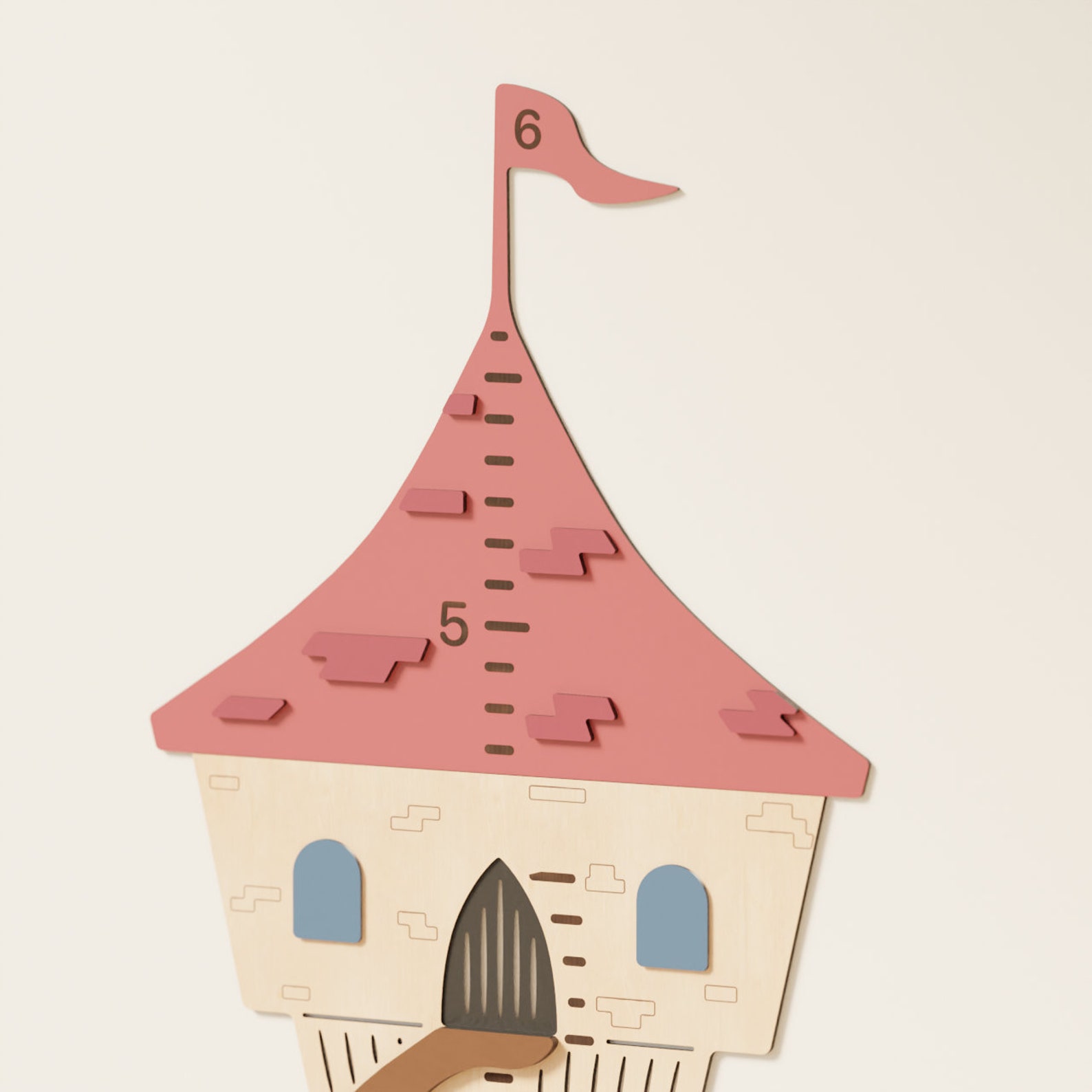 Princess Growth Chart Woodem Wall Growth Chart Princess Girl - Etsy