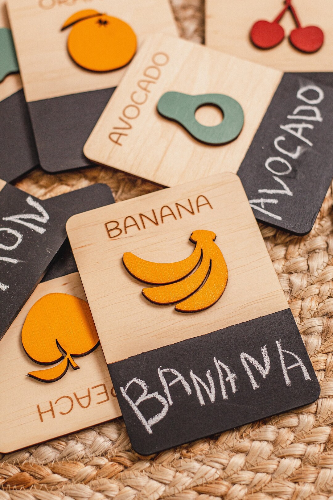 Fruits 3D Flashcards, Preschool or Homeschool Montessori Learning, ADHD ...