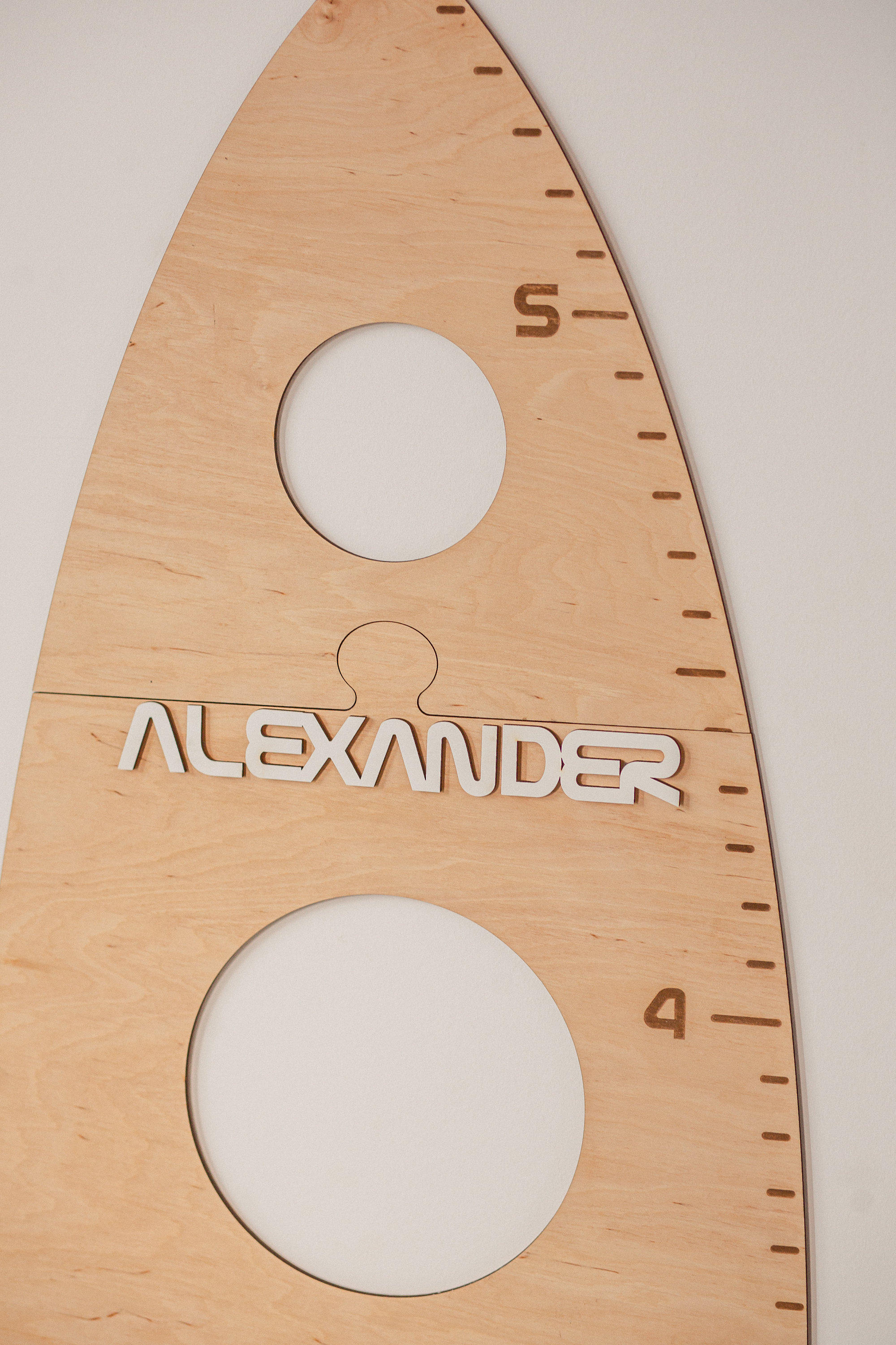 Kids Height Chart Wooden Growth Chart Space Themed Nursery | Etsy