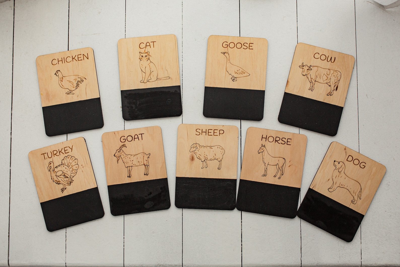 Montessori Animals Flash Cards Preschool Children Learning - Etsy