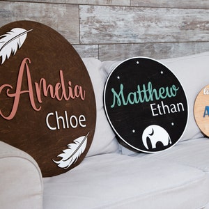 Open Closed Wood Round Sign, Open Bar Sign, Custom Business Door Sign ...
