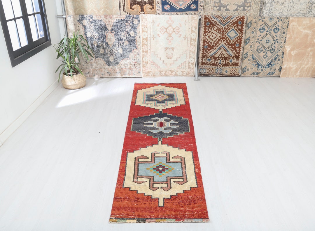 3x10 Oushak Runner,anatolian Runner,vintage Runner, Runner Rug,neutral ...
