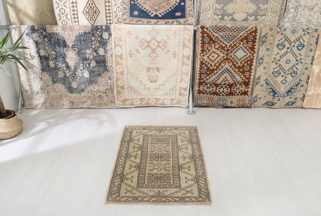 Natural Rug 3x4,handmade Rug,oushak Rug,handmade Rug,oushak Rug,small ...