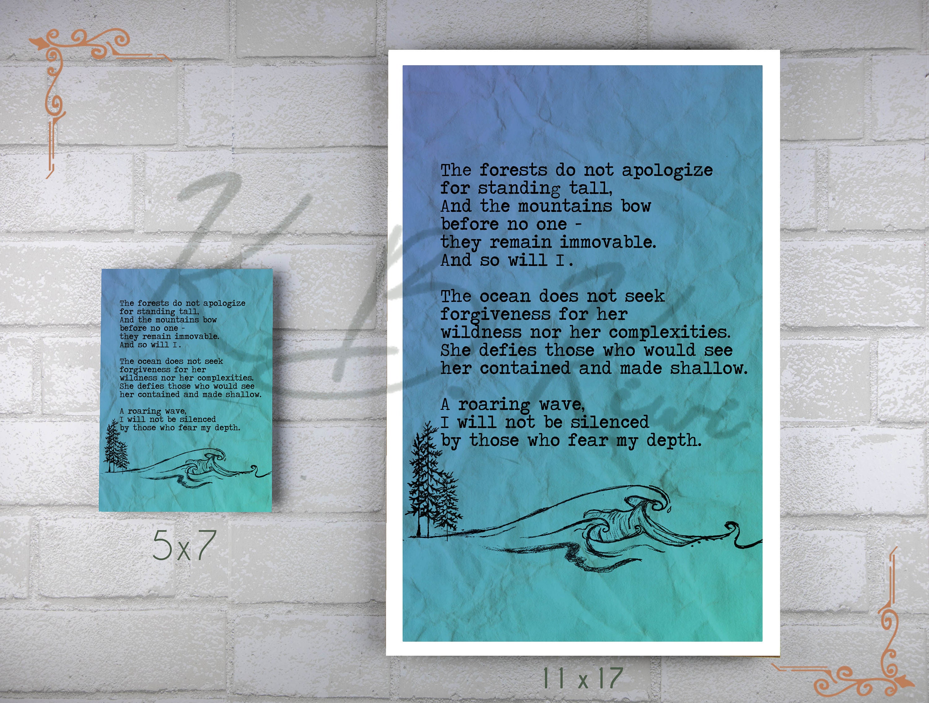 Elemental Feminism Poem Art Print - Etsy