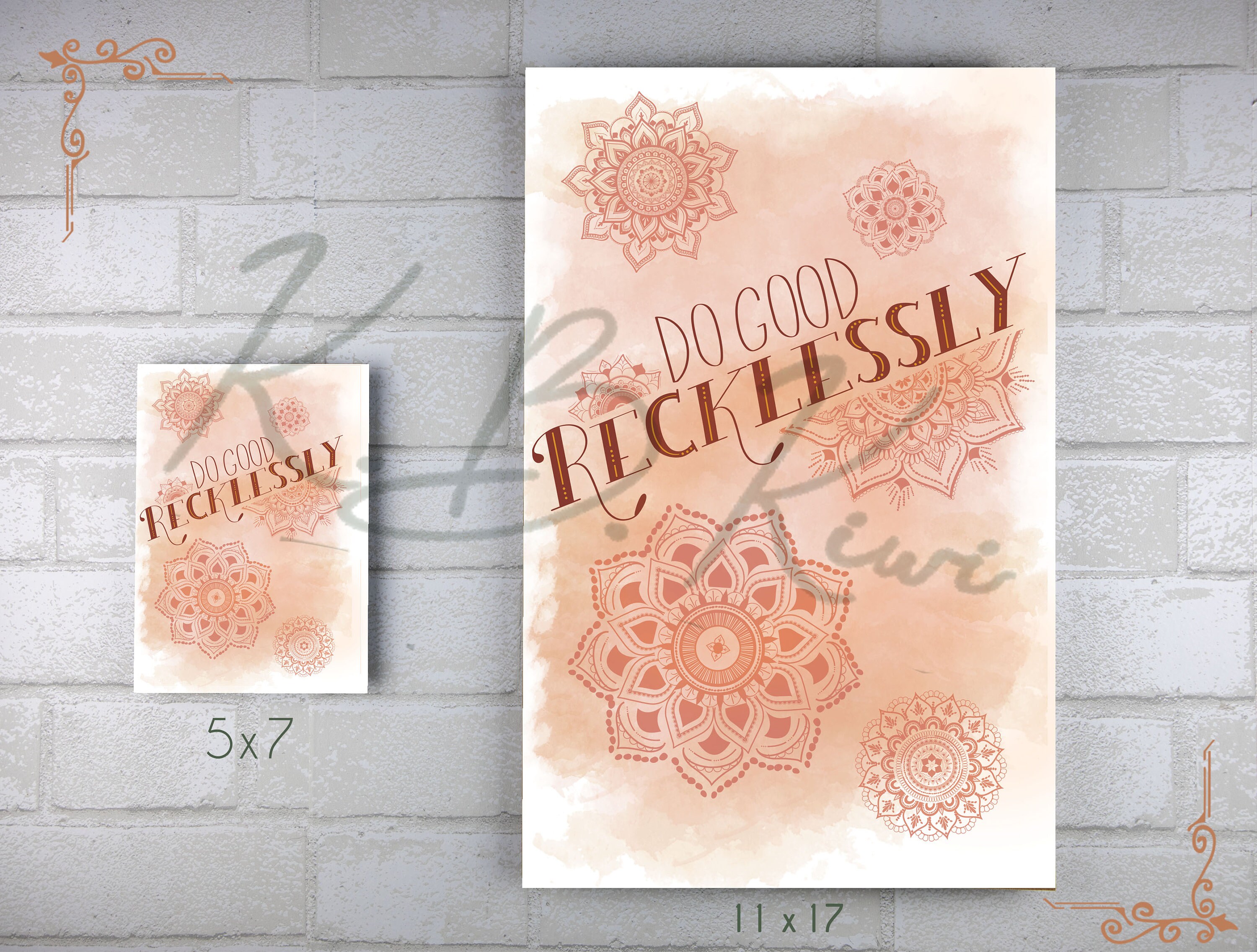 Do Good Recklessly Mandala Art Print - Etsy