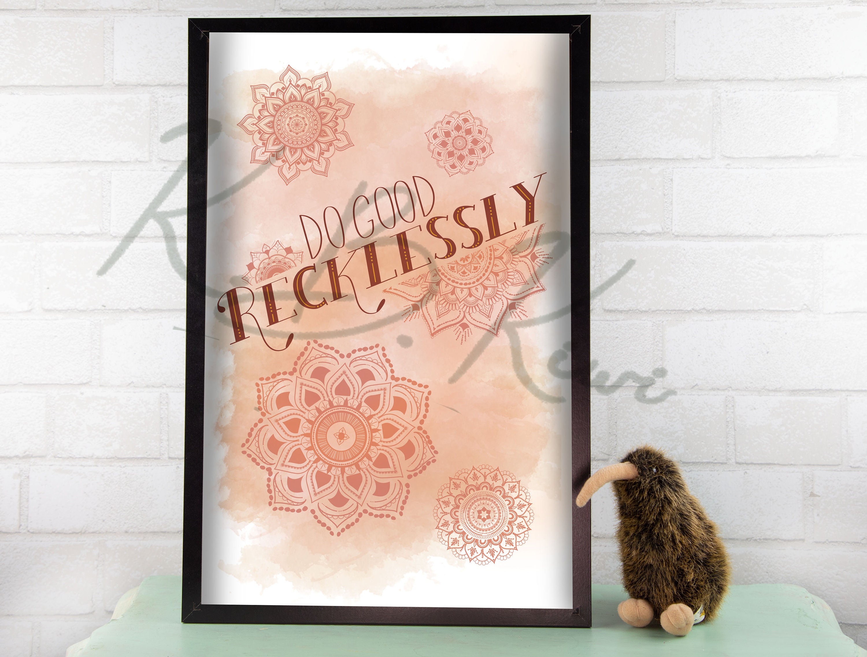 Do Good Recklessly Mandala Art Print - Etsy