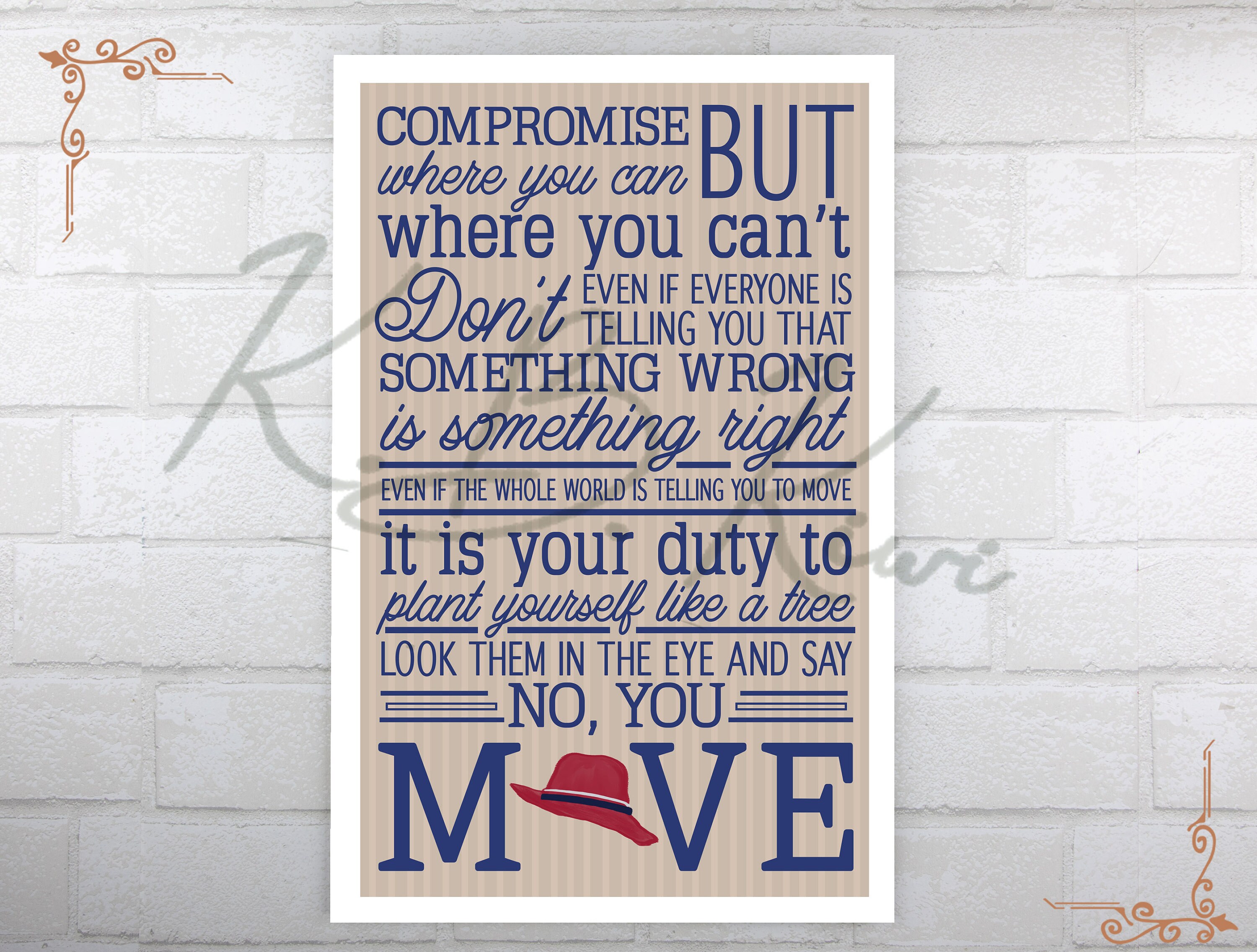 No You Move Art Print - Etsy