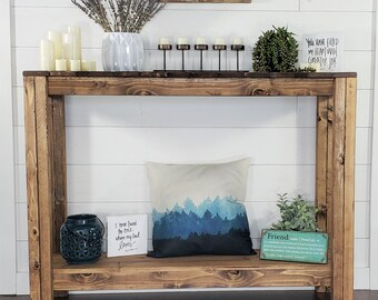 Rustic Entryway Table | Etsy