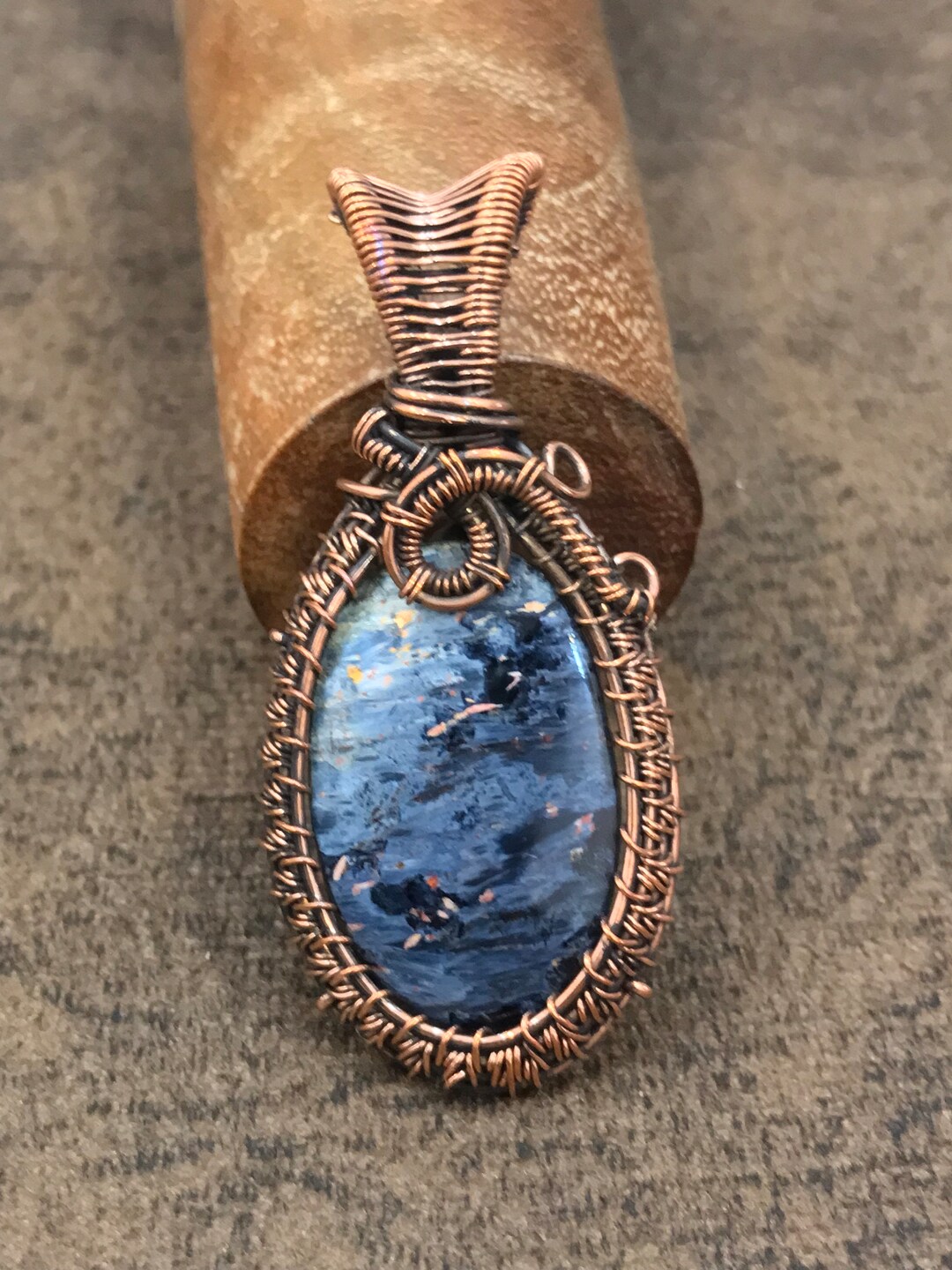 Unique Handmade Talisman Healing Necklace Pendant With Genuine Flashy ...