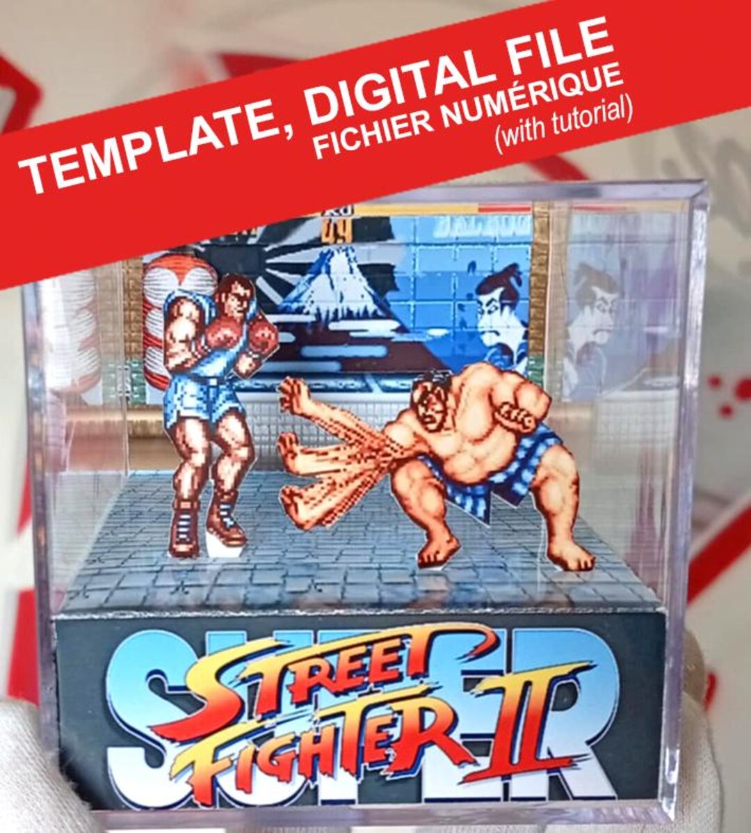 DIY - TEMPLATE - Street Fighter 2 Honda - Super Nintendo Edition - SNES ...