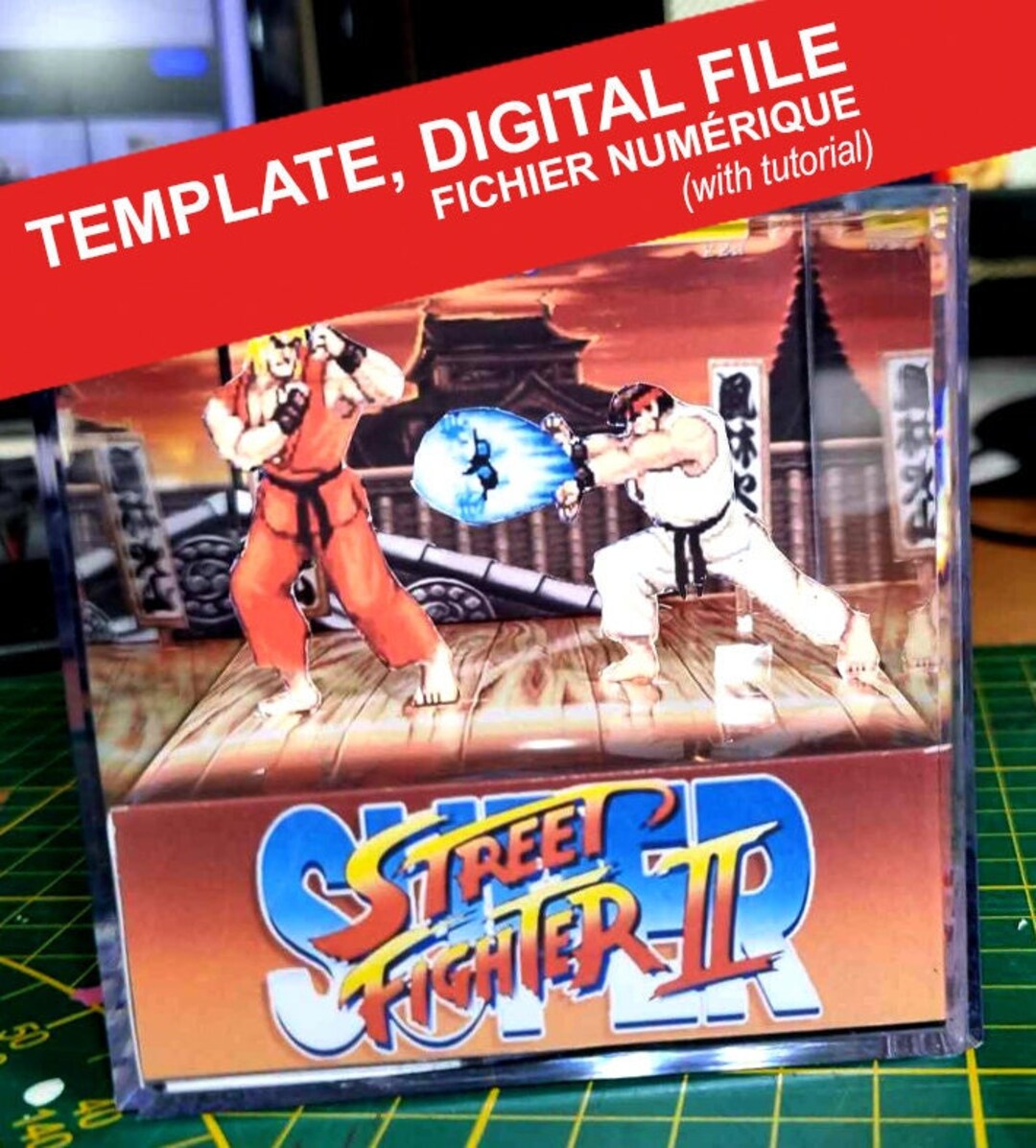 DIY - TEMPLATE - Street Fighter 2 - Super Nintendo Edition - SNES - SF2 ...