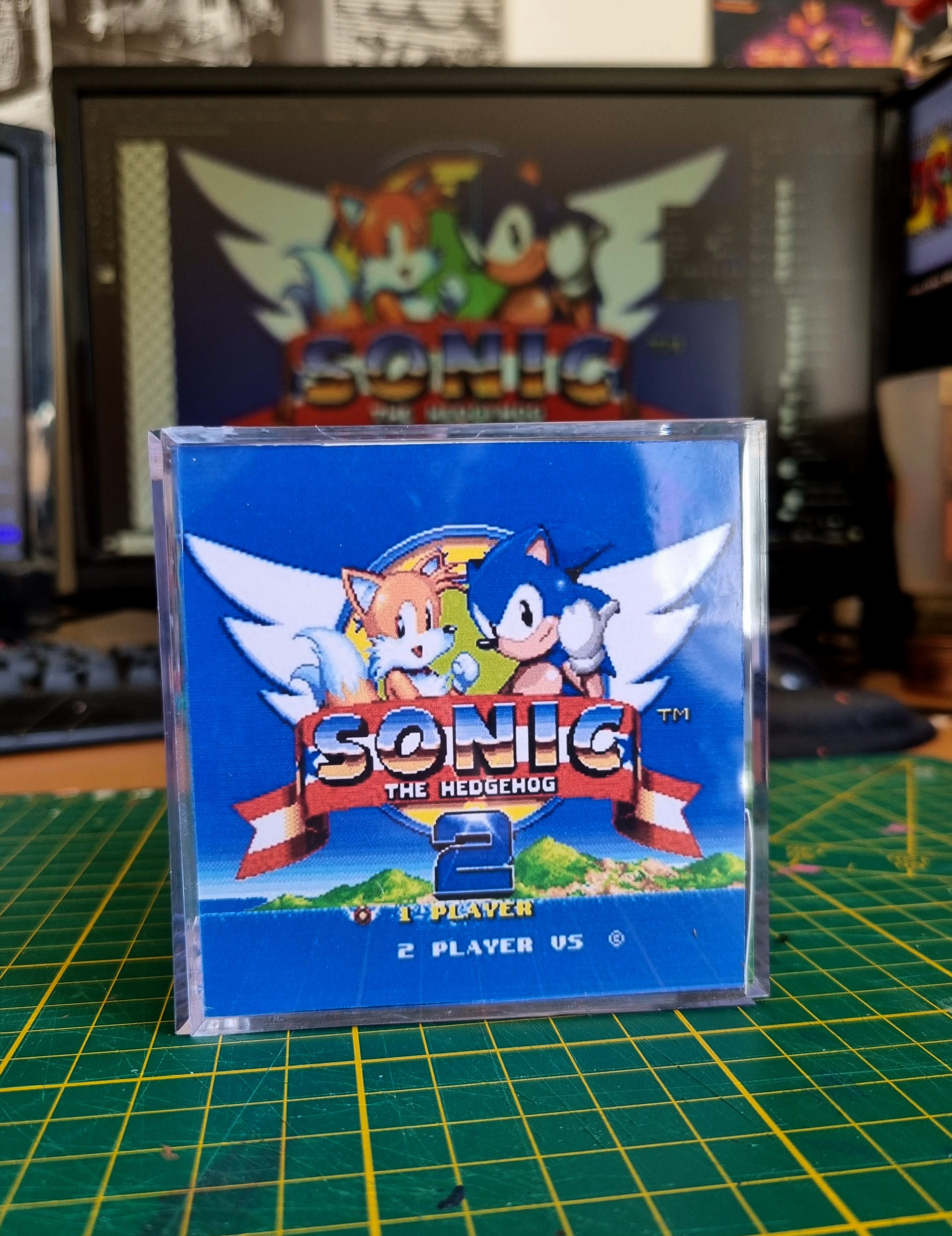Sonic the Hedgehog - Diorama Cube 3D - Handmade - Etsy