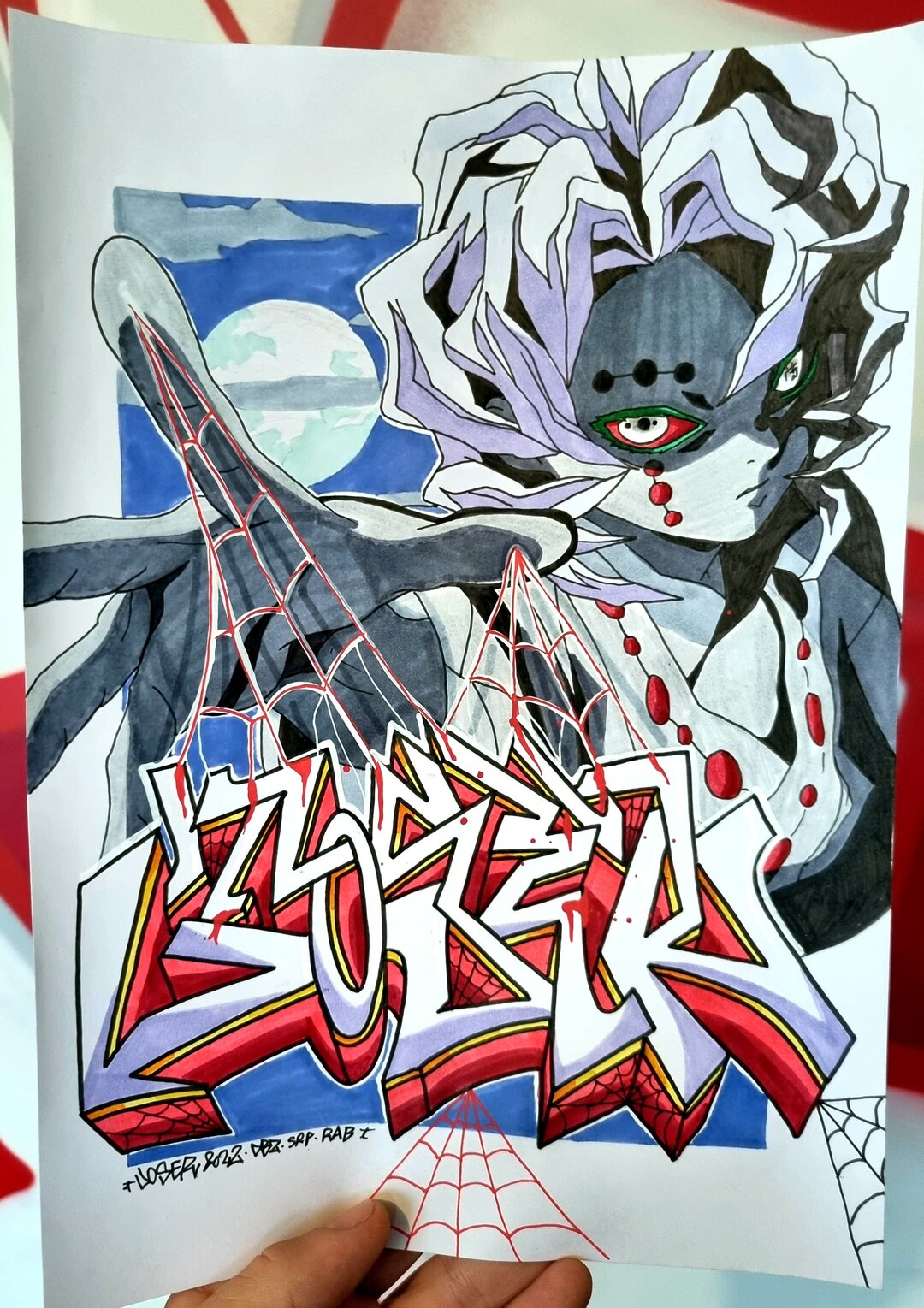 Rui De Demon's Slayer kimetsu No Yaiba X Joser graffiti Original ...