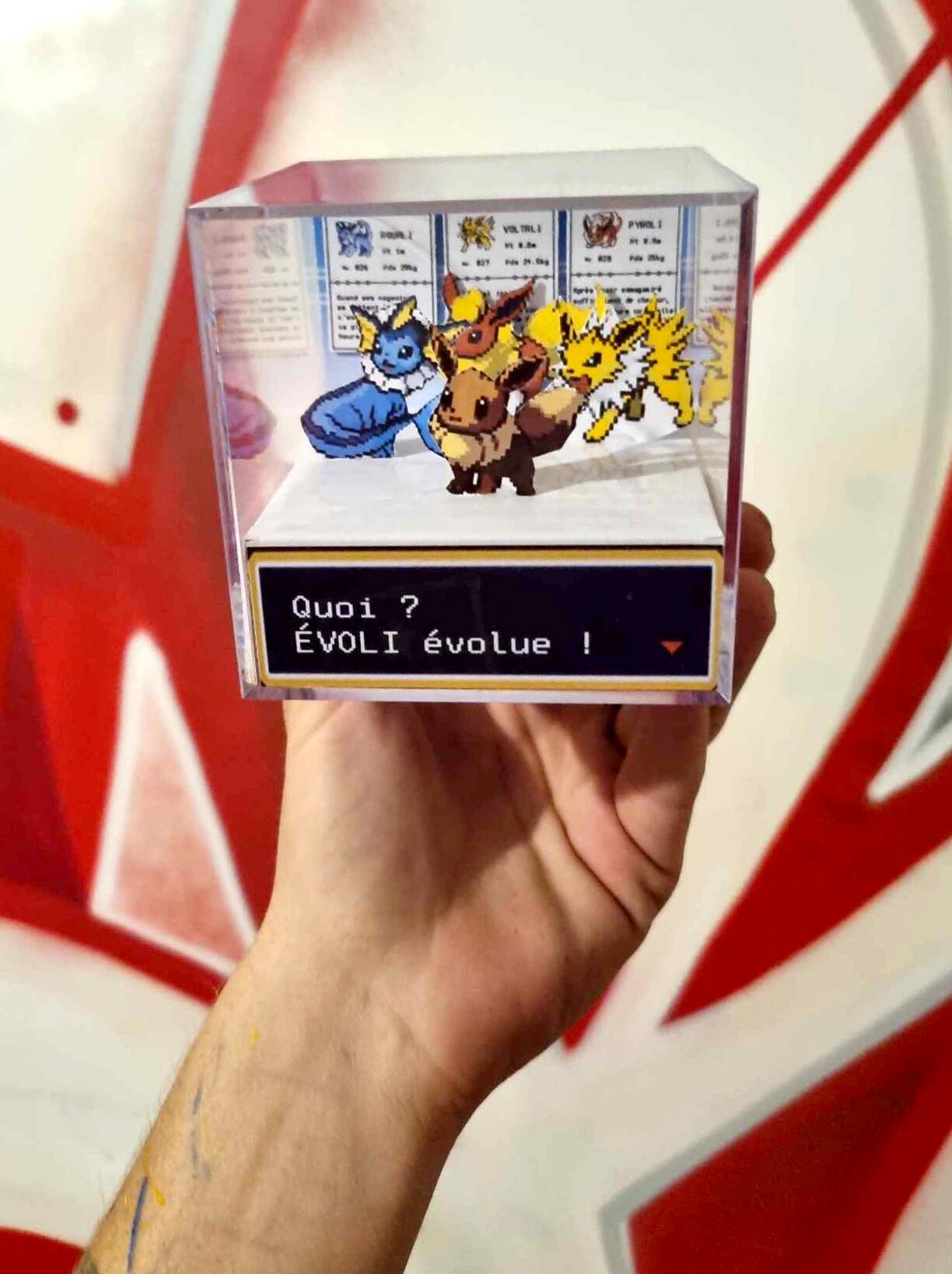TEMPLATE - Pokemon EVOLIS Diorama Cube 3D - Digital File - Digital File ...