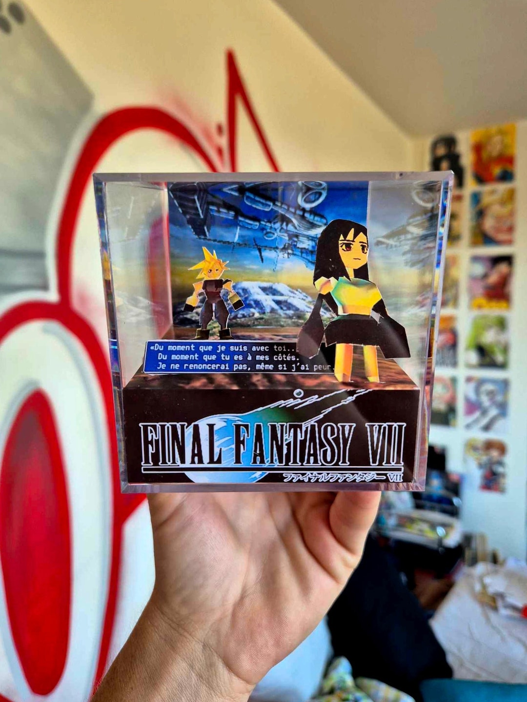 Final Fantasy 7 - FF7 - PS1 - Playstation - Diorama Cube 3D - Handmade ...