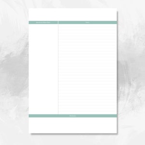 Printable Cornell Notes Study Method Paper Template Digital Cornell ...