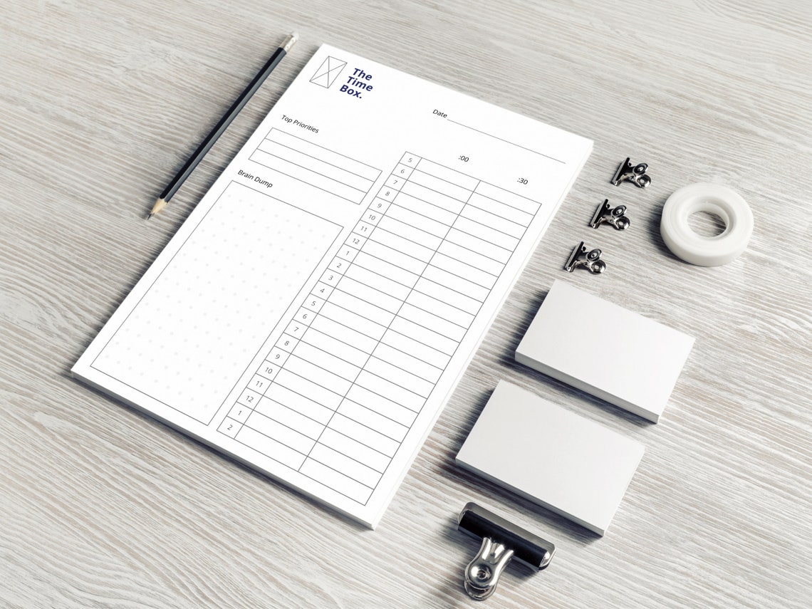 Time Box Planner, To-do List, A4 & Letter Printable PDF - Etsy