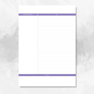 Printable Cornell Notes Study Method Paper Template Digital Cornell ...