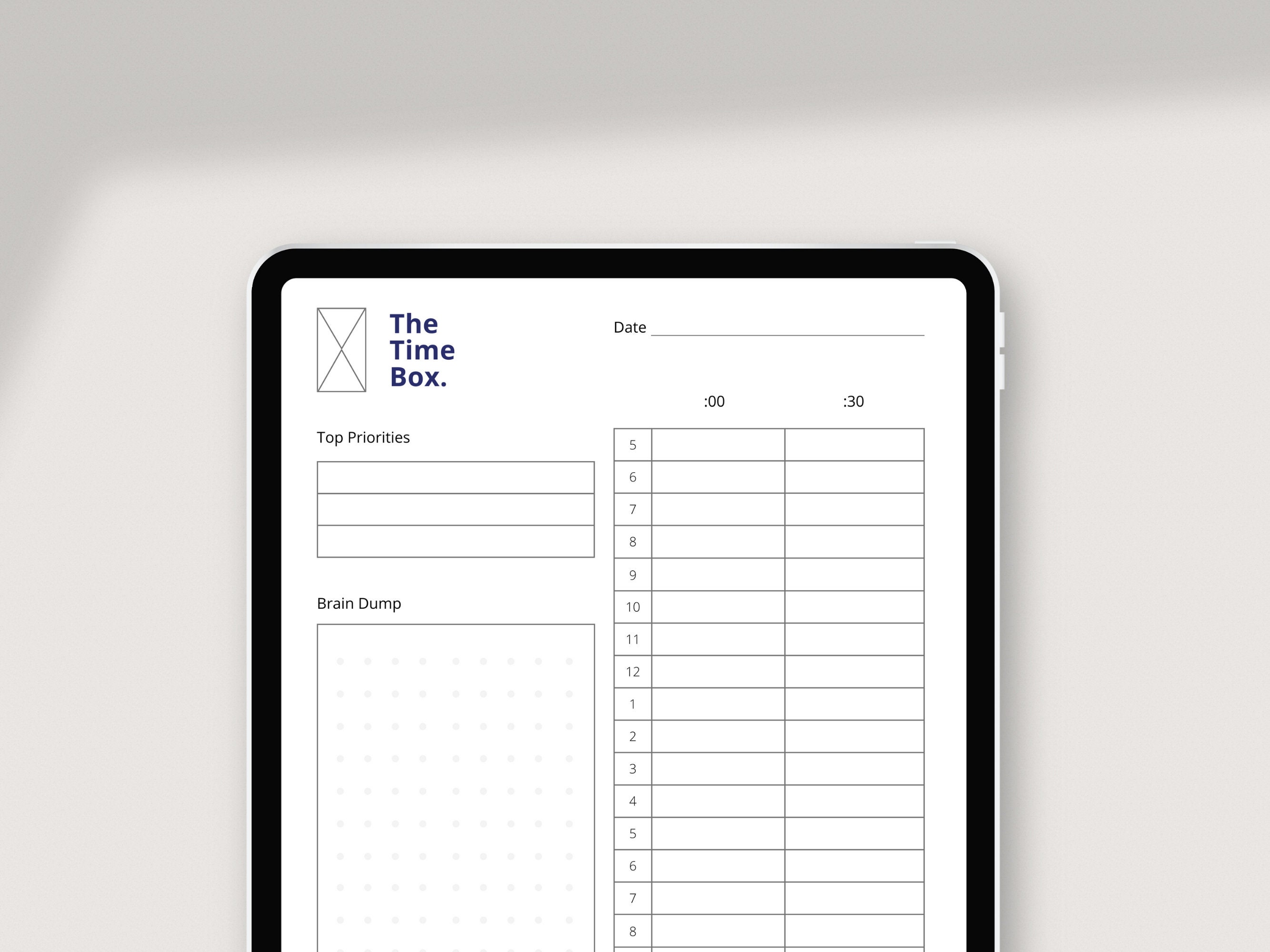 Time Box Planner, To-do List, A4 & Letter Printable PDF - Etsy